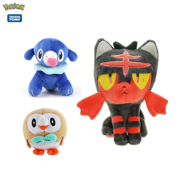 {Hot} Pokemon Plush Sun Moon Starter Pokémon Litten Rowlet Popplio Kawaii ตุ๊กตาสัตว์ของเล่นอะ ...