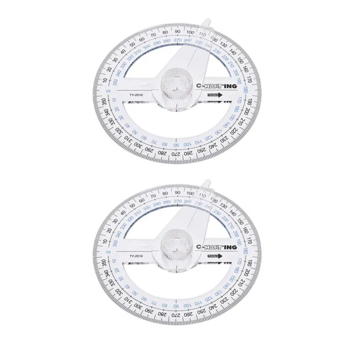 2pcs Swing Arm Office Student 360 Degree Classroom Tool Math Angle ...