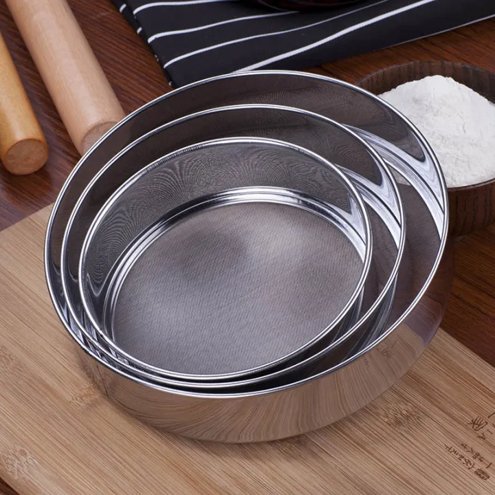 Flour sieve baking tool stainless steel 60 mesh ultra-fine filter ...