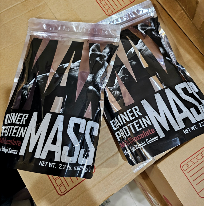 MAX MASS ขนาด 1 kg. 2ถุง รวม 4.4 LBS.สูตรเพิ่มกล้ามเนื้อ กล้ามเนื้อไว ...