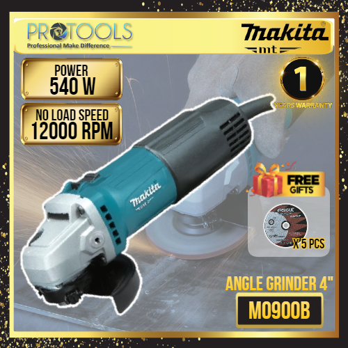 MAKITA MT M0900B (M0900G) ANGLE GRINDER 4" 540W FOC CUTTING DISC ...