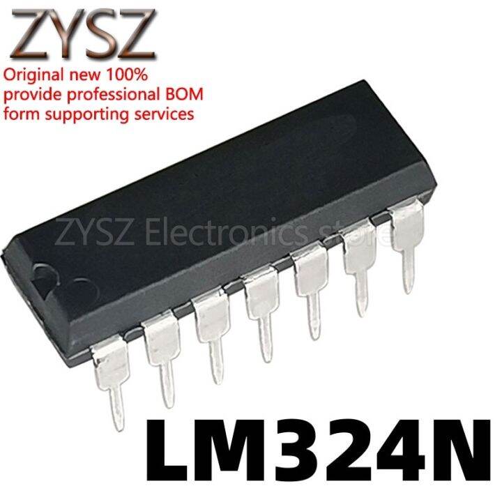 1PCS LM324 LM324N four-way operational amplifier DIP14 straight pin ...