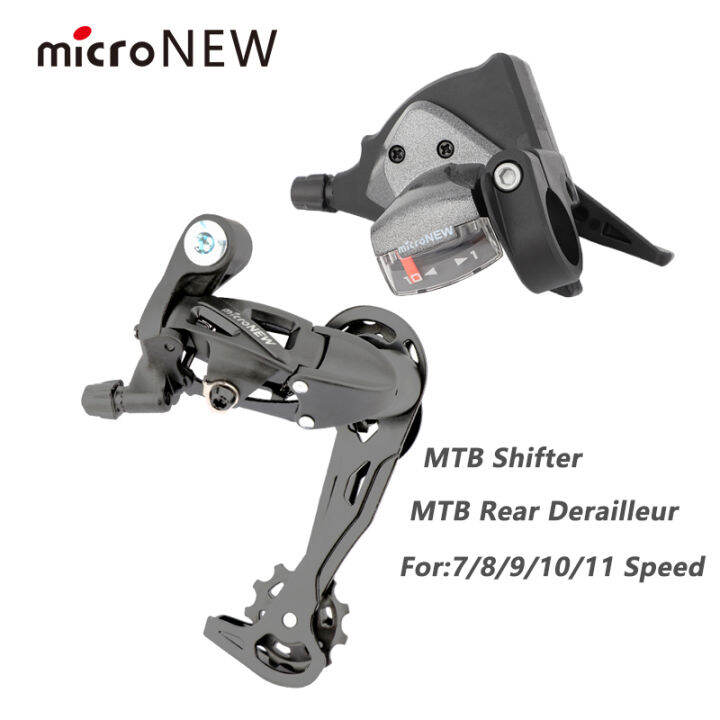 microNEW 7/8/9/10/11 Speed RD MTB Shifter Bicycle Shift Lever&Rear ...