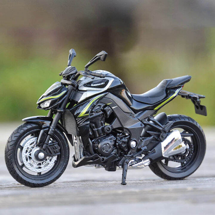 WELLY 118 Kawasaki Z1000 Die Cast Motorcycle Model Toy Vehicle ...