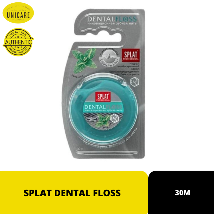 SPLAT DENTAL FLOSS EXTRA MINT (30M) | Lazada