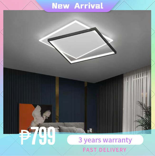 【COD】Chandelier Ceiling Light Sala Led Tricolor Ceiling Lights Modern ...