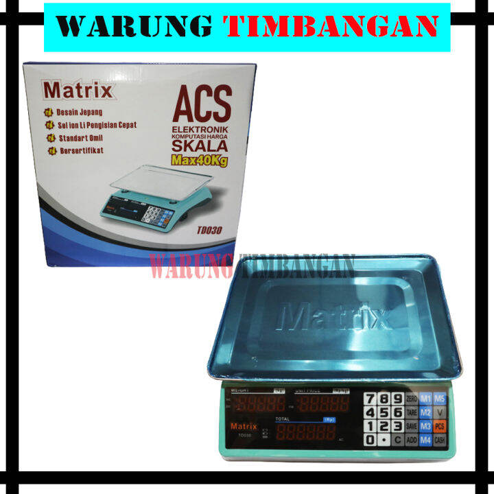 DISKON HARGA!!! Matrix Timbangan Duduk Digital 30kg / Electronic ...