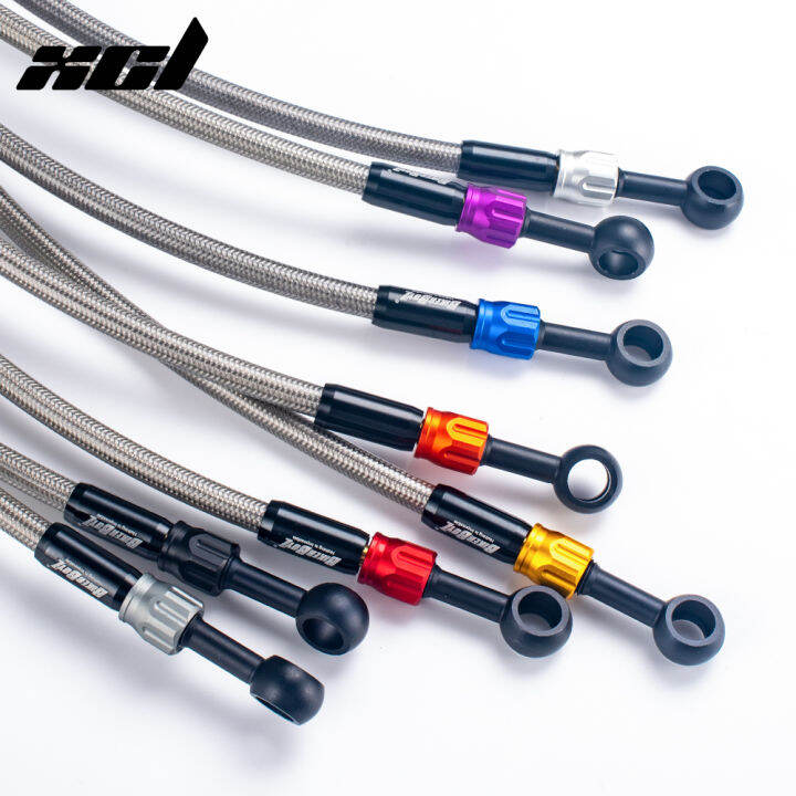 Steel ided cable Dirt Bike Banjo motorcycle Hydraulic ke Hose Line moto ...