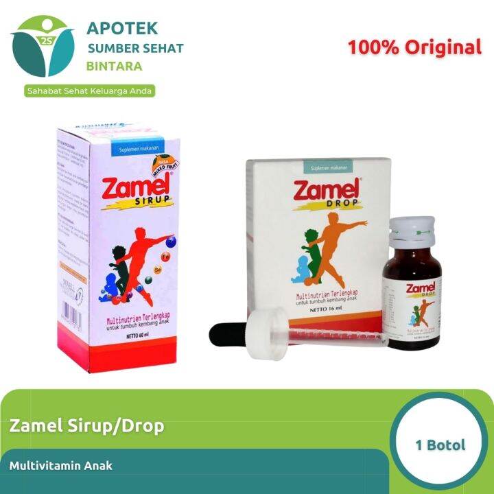 Zamel Sirup/Drop Vitamin Anak | Lazada Indonesia