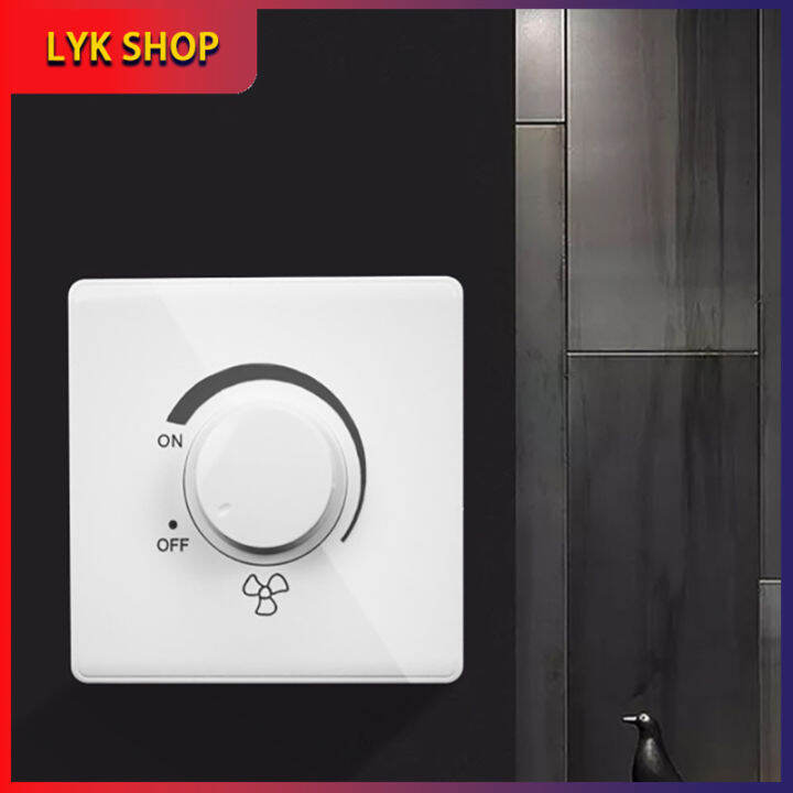 220V 10A Ceiling Fan Speed Regulator 86 Type Ceiling Fan Stepless Speed ...