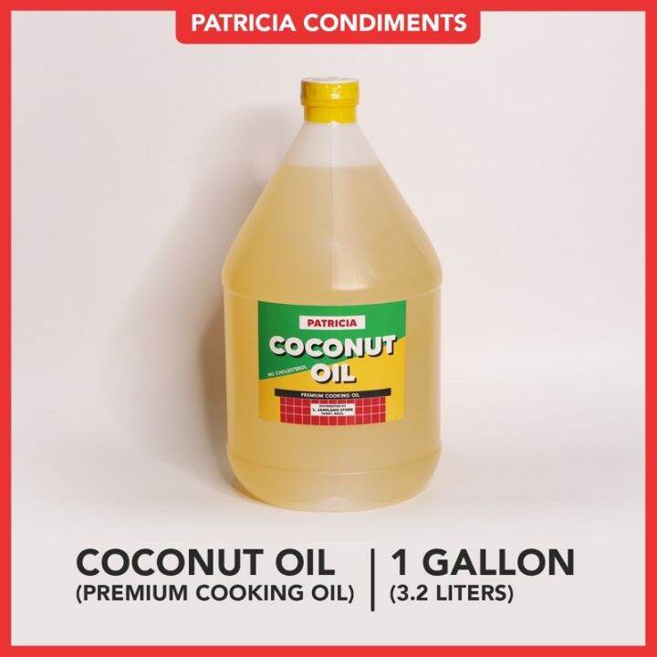 Patricia Coconut Oil | 1 Gallon (3.2 Liters) | Premium Cooking Oil ...