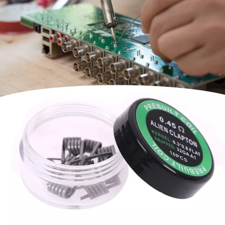 【In Stock+High Quality】10pcs/Box A1 Twisted Alien Clapton Coils Premade ...