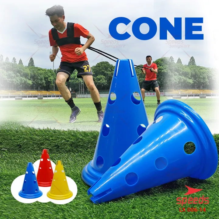 SPEEDS Cone Kerucut Ukuran 28,5 cm Marker Lapangan Latihan Olahraga ...