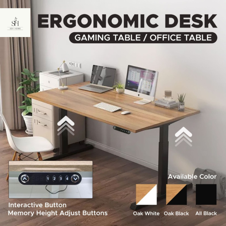 SevHome - Electric Ascend Height adjustable desk table 120x60cm ...