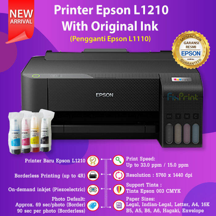 PRINTER EPSON L1210 L-1210 L1250 Wifi L-1250 Wifi L1256 Wifi L-1256 ...