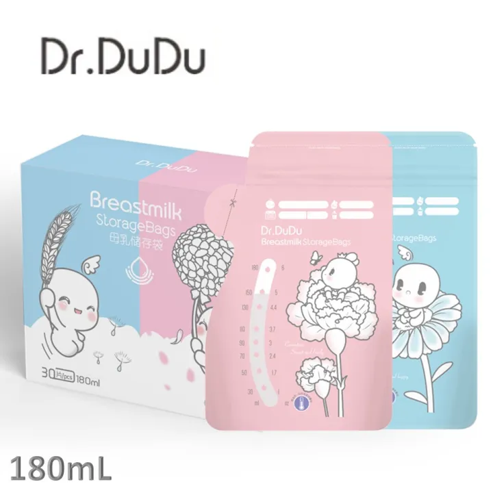 Dr.Dudu Breastmilk Storage Bag 180mL 30pcs | Lazada PH