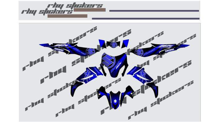 Decals Stickers for Suzuki Smash 115, 007 Blue | Lazada PH