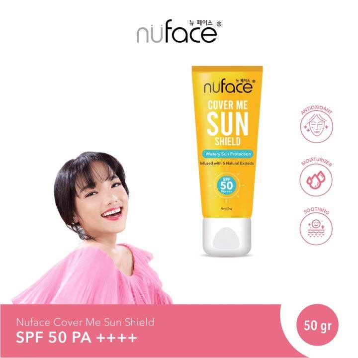 Nuface Sunscreen Cover Me Sun Shield SPF 50 PA++++ | Lazada Indonesia