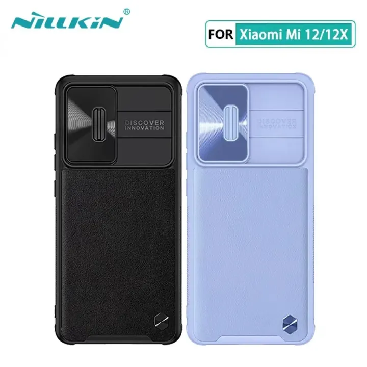 XIAOMI MI 12 / MI 12X Case ORIGINAL NILLKIN Camshield Leather Premium ...