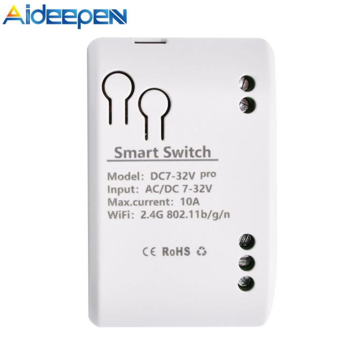 Aideepen 1CH USB Smart WiFi Wireless Relay Switch Module Pro AC/DC 7 ...
