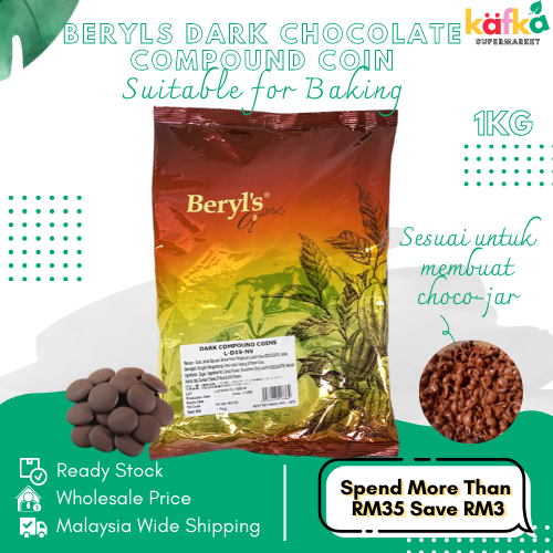 Beryls Chocolate Coin 1KG (DARK) Beryl Chocolates Compound Coins Baking ...