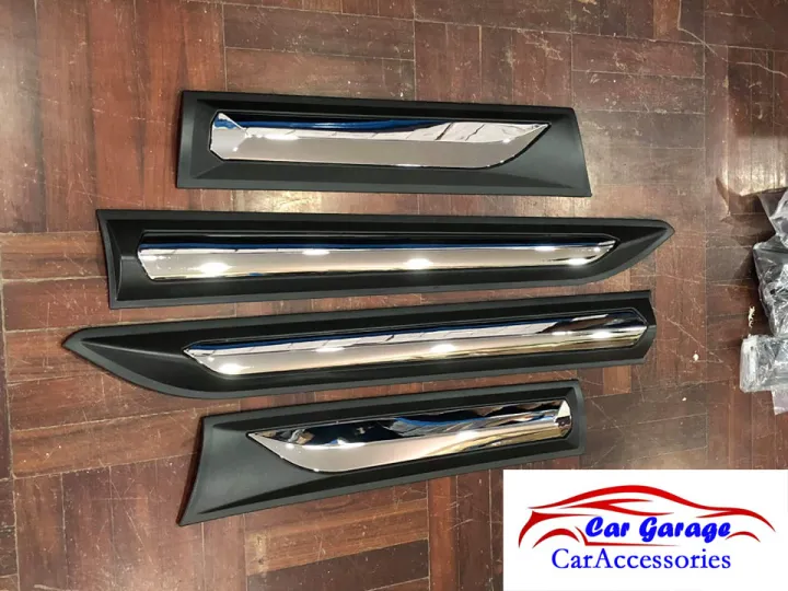 2-Tone Side Body Moulding for Toyota Fortuner 2016 2017 2018 2019 2020 ...