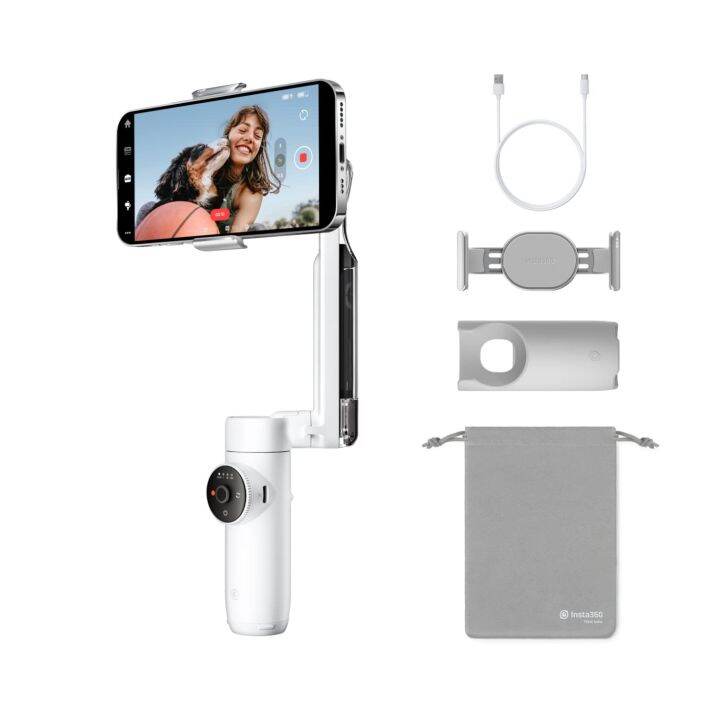 Insta360 Flow Al Powered Smartphone Gimbal Stabilizer With Built-In ...