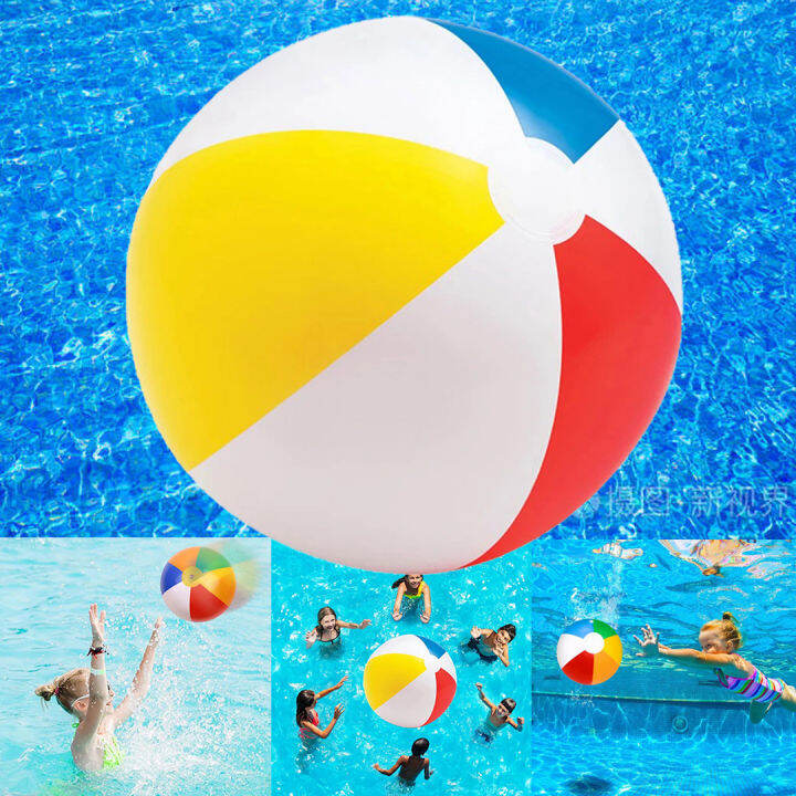 25cm Inflatable swimming pool water game balloon beach ball Water toy ...