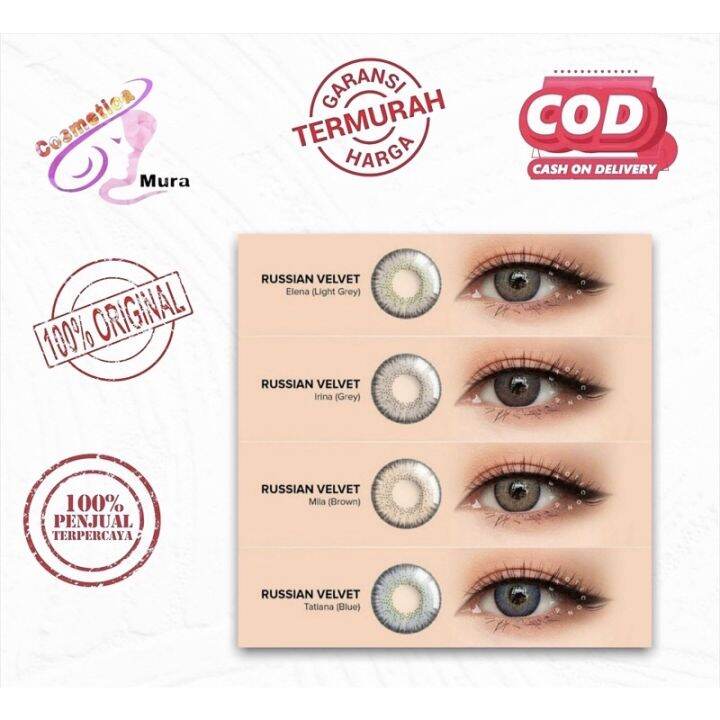 ** RUSSIAN LENSA MATA ** Softlens X2 RUSSIAN VELVET 14.5 MM by EXOTICON ...