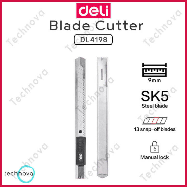 Deli Blade Cutter 9mm Art Knife Blade Alloy Metal Knife Sharp Blade ...