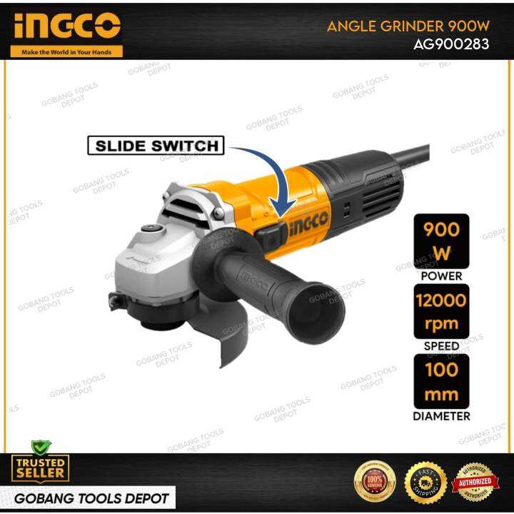INGCO Angle Grinder 900W AG900283 | Lazada PH