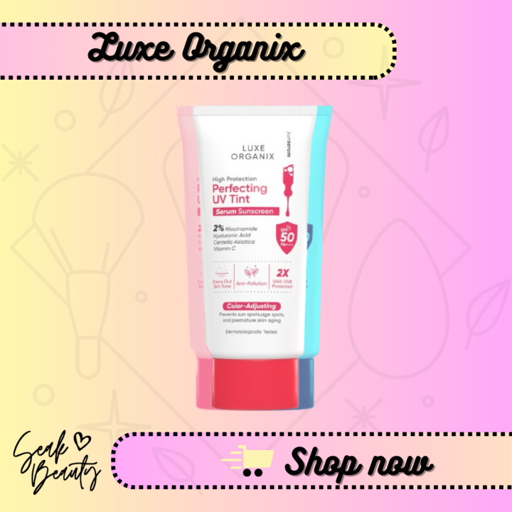 Luxe Organix High Protection Perfecting UV Tint Serum Sunscreen SPF 50 PA +++ 40g | Lazada PH