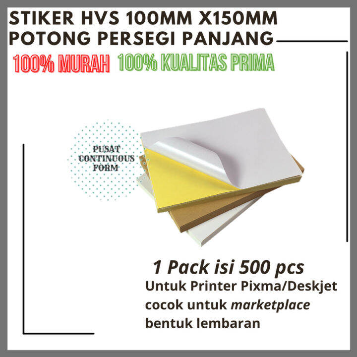 STIKER LABEL HVS A6 ISI 500- STIKER LABEL HVS OLSHOP ISI 500 | Lazada ...
