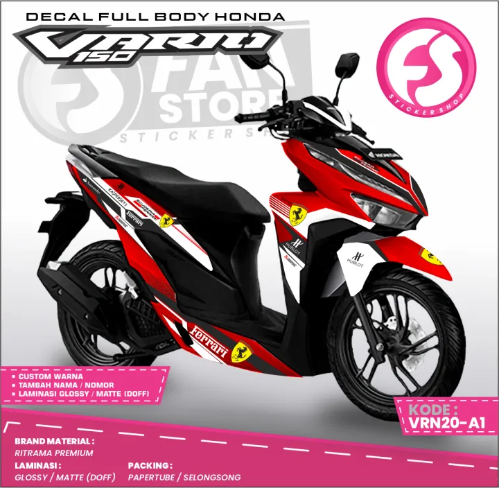 Sticker Decal Honda VARIO NEW 2018 - Decal Vario 150 - Decal Vario 125 ...