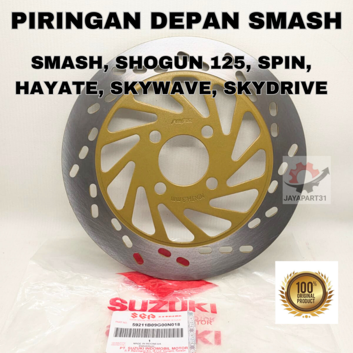 DISK PIRINGAN DEPAN SUZUKI SMASH, SHOGUN, SKYWAVE, SPIN, SKYDRIVE ...