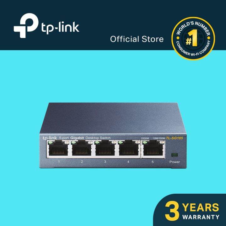 Immediate delivery TP-Link TL-SG105 5-Port 101001000Mbps Desktop Switch ...