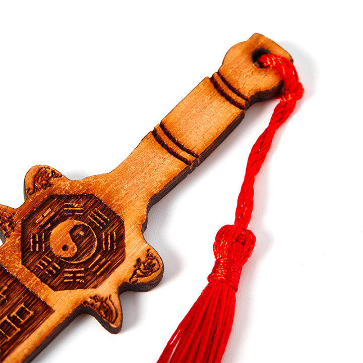 HONG Feng Shui Tai Chi Eight Diagrams The Peach carving Wood Sword ...