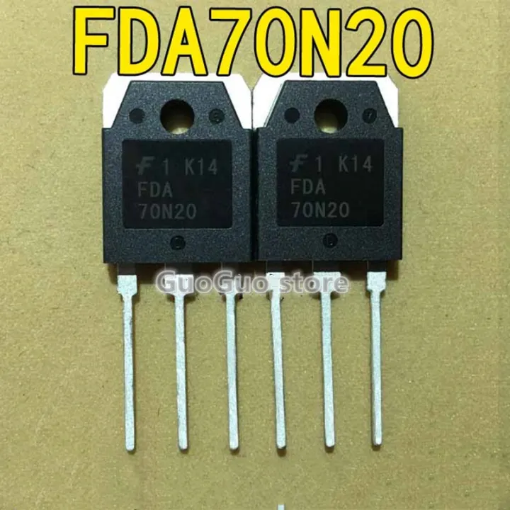 2pcs FDA70N20 TO-3P 70N20 TO3P 70A/200V MOSFET transistor new original ...