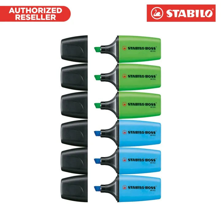 STABILO Boss Mini - Blue 3s with Green 3s | Lazada PH