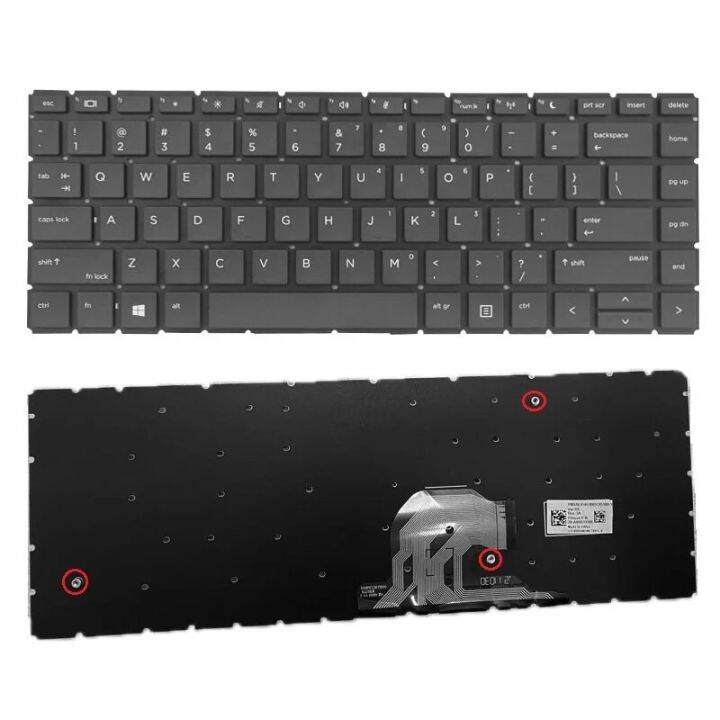 New English For HP Probook 440 G6 445 G6 Laptop Replace Keyboard US Non ...