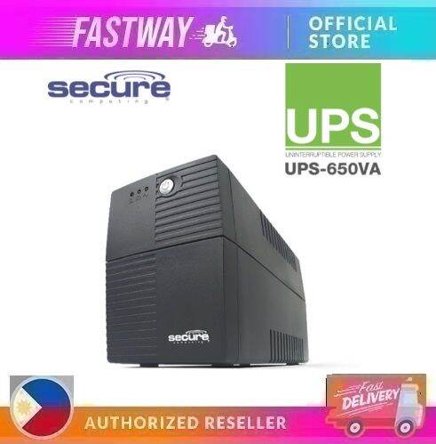 SECURE UPS 650VA 4-SOCKETS UNINTERRUPTIBLE POWER SUPPLY W/ AVR | Lazada PH