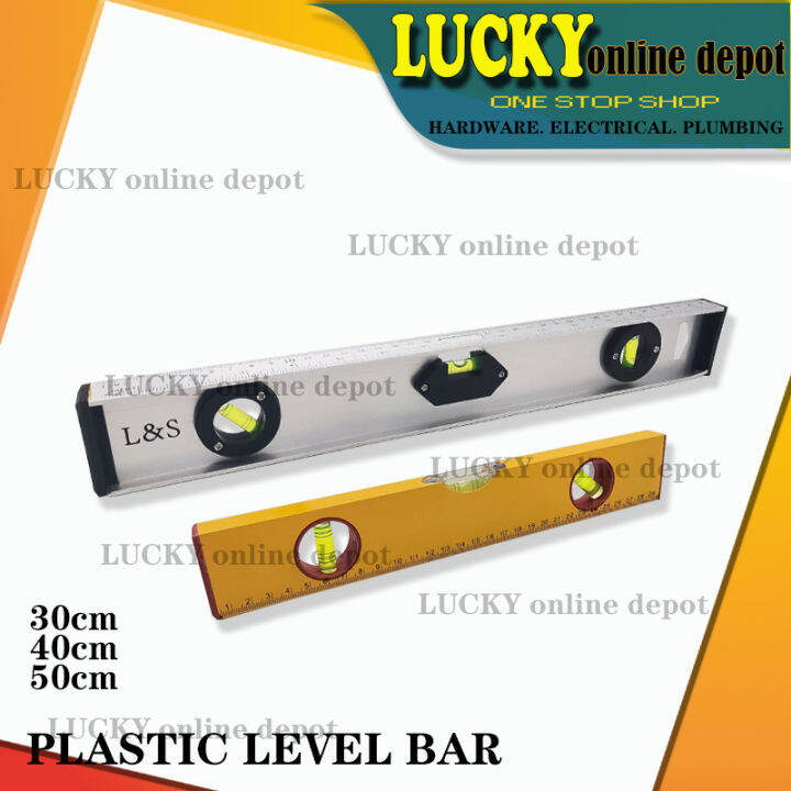 ( 30 / 40 / 50 ) ALUMINUM AND PLASTIC LEVEL BAR | Lazada PH
