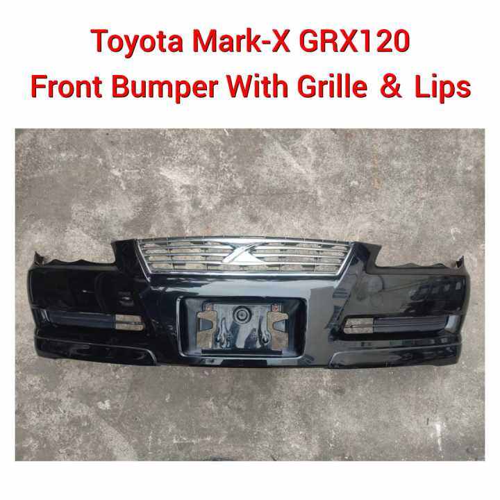 Toyota Mark-X GRX120 Front Bumper With Grille & Lips / Bumper Depan ( Mark X ) | Lazada