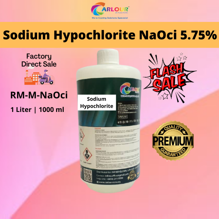 Sodium Hypochlorite NaOCI 5.75 % / 1 Liter / Disinfectant Bleaching ...