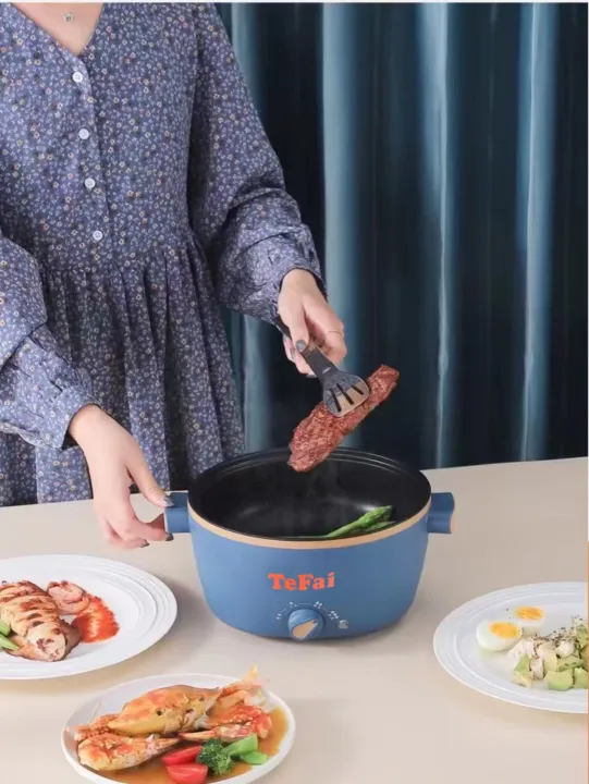 TEFAI หม้อสุกกี้ T22 หม้อไฟฟ้า หม้อชาบู หม้อขนาด22ซม.ความจุ2L / หม้อขนาด28ซม.ความจุ3L หม้อต้ม ...