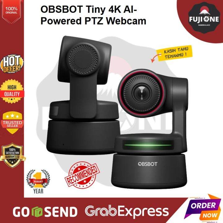 OBSBOT Tiny 4K AI-Powered PTZ Webcam | Lazada Indonesia