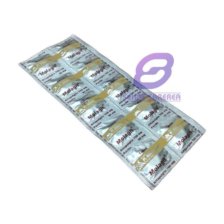 Molagit Strip 10 Tablet Digunakan untuk mengatasi diare | Lazada Indonesia