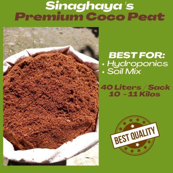 【Hot sales】 Sinaghaya PREMIUM SCREENED COCO PEAT 40 Liters Per Sack For ...