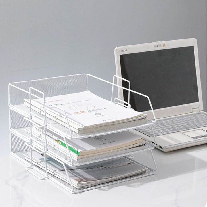 LANCE File Organizer Stackable File Rack Desktop Organizer Papers Rack ...