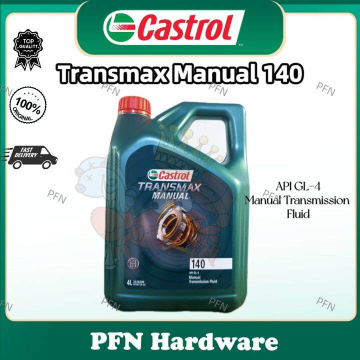 100% ORIGINAL💥READY STOCK💥 Castrol Transmax Manual GL4/140 4L Minyak ...